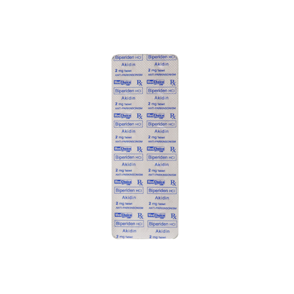 AKIDIN Biperiden Hydrochloride 2mg Tablet 1's price in the Philippines ...